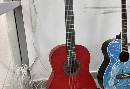 Классическая гитара Fabio 39 Красная