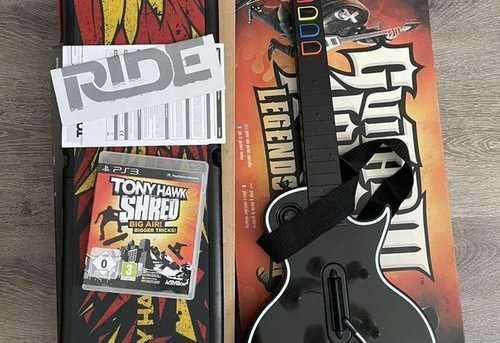 Контроллеры PS 3 от Guitar Hero и Tony Hawk Ride