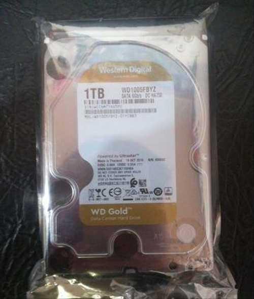 1 тб Жесткий диск WD Gold (WD1005fbyz) В упаковке