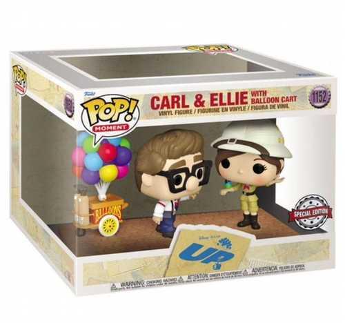 Funko Pop Carl & Ellie with balloon cart 1152