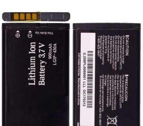 Аккумулятор lgip-430A для телефона LG KP105