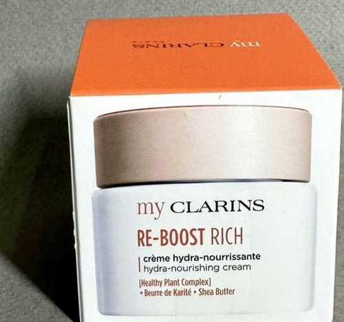 Clarins re-boost rich питательный крем для лица