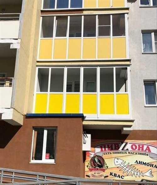 Балкон с окнами пвх