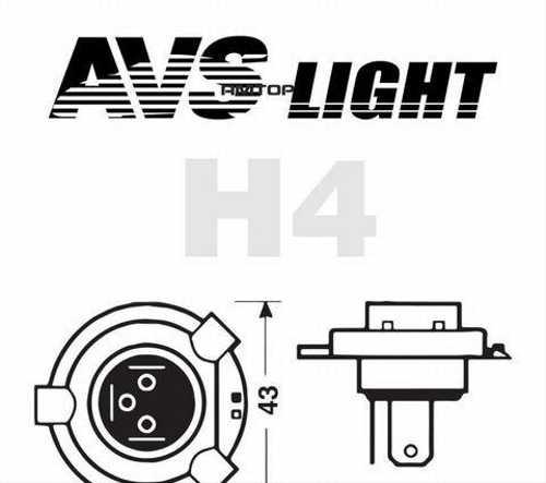AVS A78949S Лампа галогенная H4 12V 60/55W "AVS"
