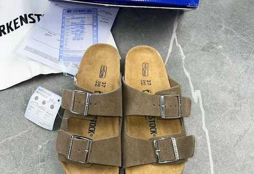 Шлепки birkenstock тапочки шлепанцы натуральные