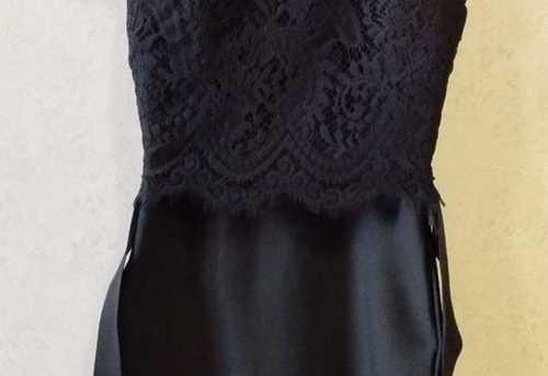 Нарядное женское черное платье на невысокий рост x