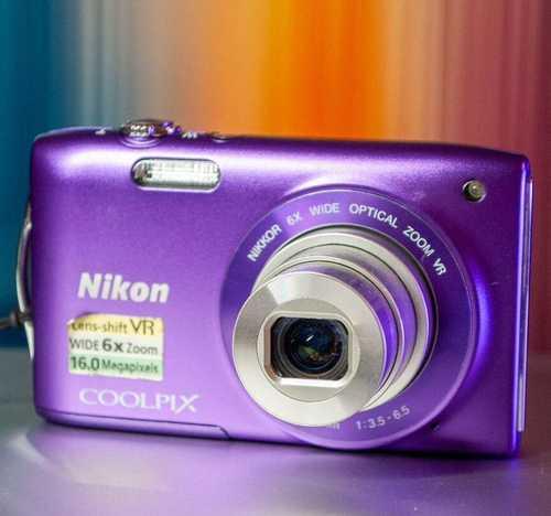 Винтажная мыльница с гарантией Nikon coolpix s3300