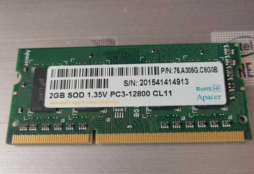 Оперативная память SO-dimm DDR3 2GB