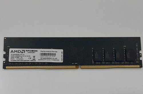 Оп память DDR4 4Gb 2666Mhz AMD (r744g2606u1s-UO)