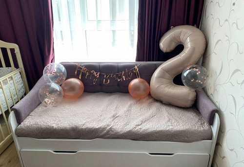 Кровать-диван детская с бортиками "Лайт"