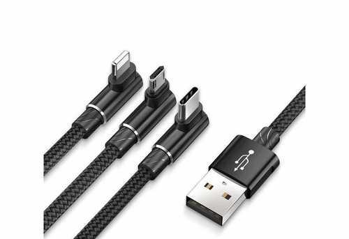 Кабель USB baseus MVP 3-in-1, USB - microusb+Type