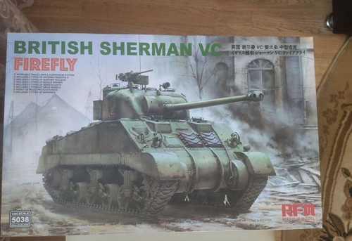 Модель танка british sherman VC