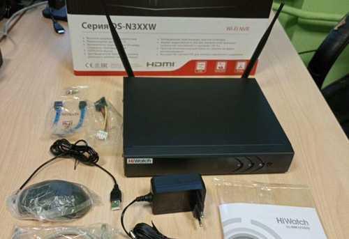WiFi Рег HiWatch DS-N304W(B) на 4 IP камер до 4Мп