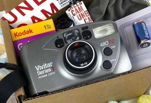 Пленочный фотоаппарат Vivitar 480PZ + комплект 8в1