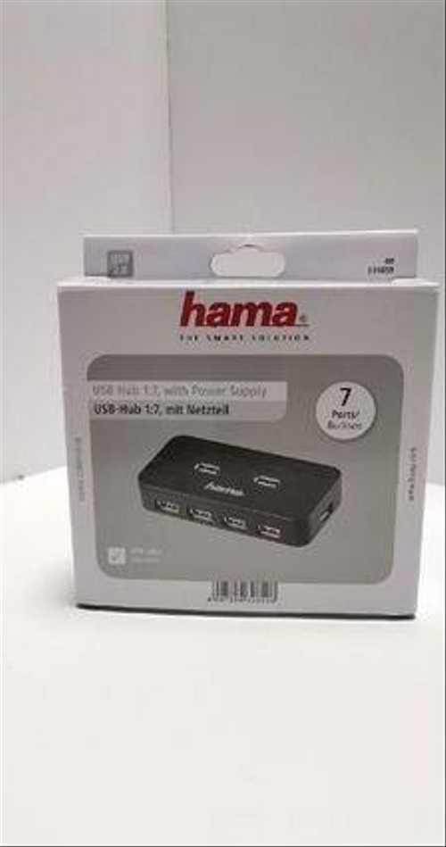 Новый USB коннектор Hama Hub (00039859) 7 разъёмов