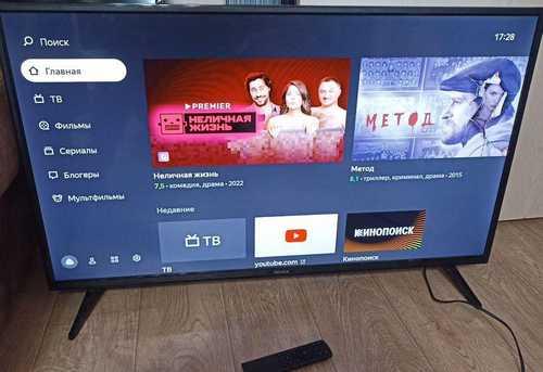 Яндекс тв Novex 40дюйм 102см Wi-Fi Full HD DVB-T2