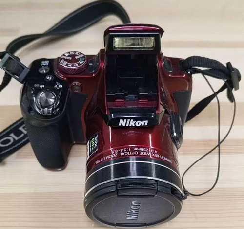 Nikon Coolpix p600 суперзум 60x красный