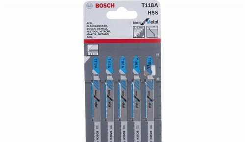 Пилки для лобзиков Bosch T 118 A HSS 5 шт