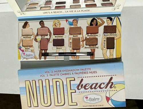 Палетка теней TheBalm Nude Beach Volume 3 оригинал