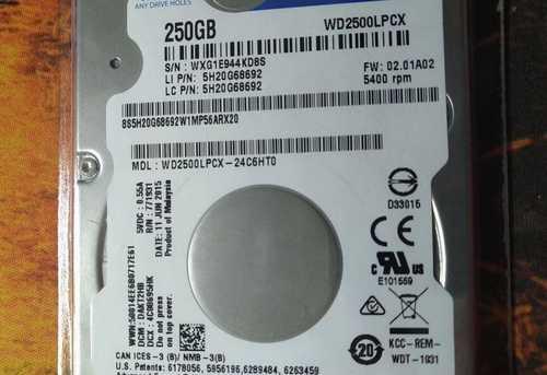 HDD WD2500lpcx