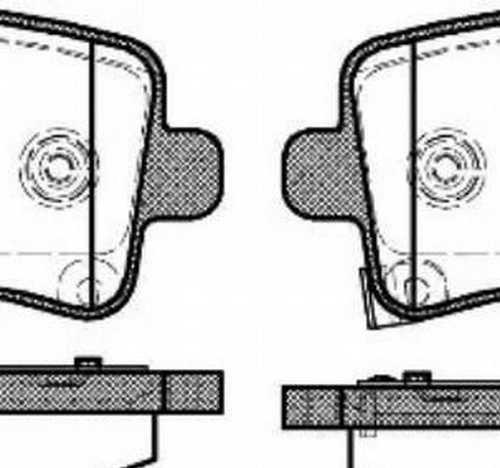1388 04 GDB1784 1605366 колодки дисковые з.\ Op