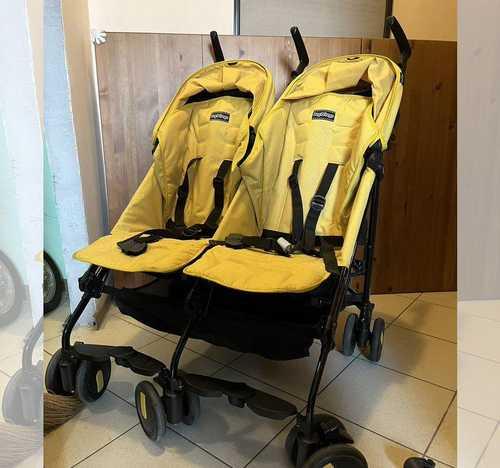 Коляска для двойни peg perego