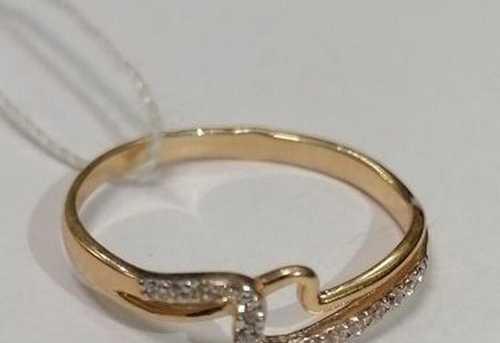 Золотое кольцо с фианитом (5600)*