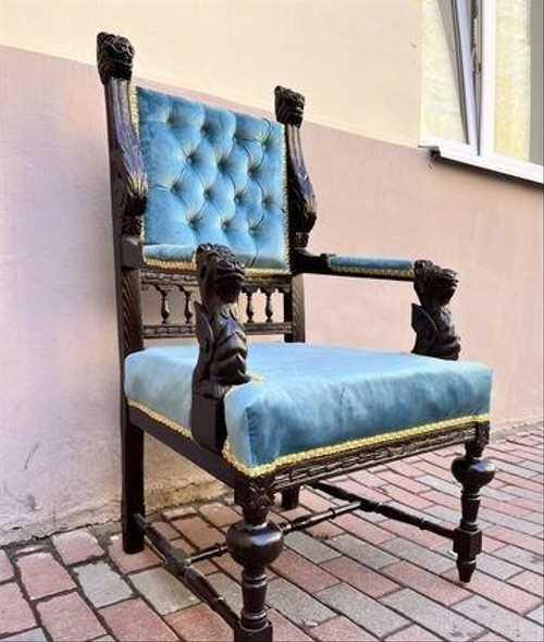 Старинное Кресло Со Львами Россия 19 век