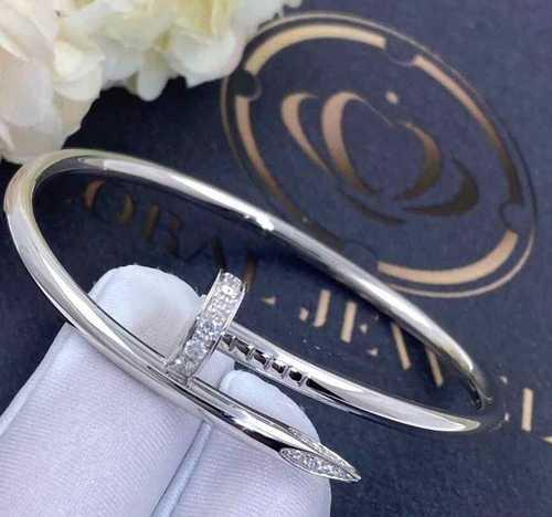 Браслет Cartier Juste un Clou Белое золото, бриллианты 0,6ct