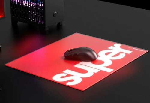 Superglide Glass Mousepad, Красный, Размер L