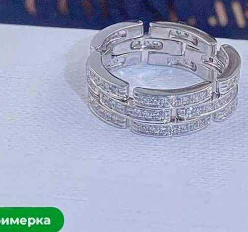 Кольцо Cartier Maillon Panthere из белого золота 1,83ct