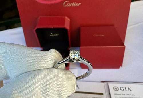 Новое Помолвочоое кольцо Cartier 0,42ct