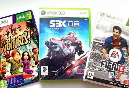 SBK/ FIFA 13/ Kinect Adventures Xbox 360