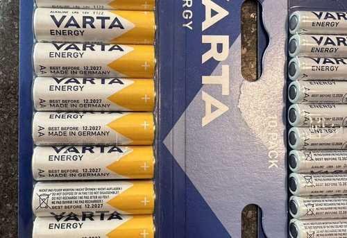 Батарейка varta energy AA 10шт AAA 10шт