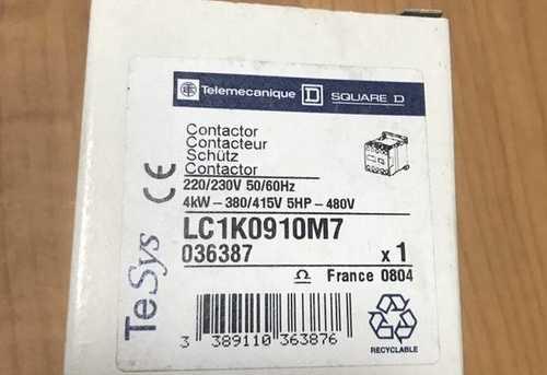 Контактор Schneider Electric LC1K0910M7