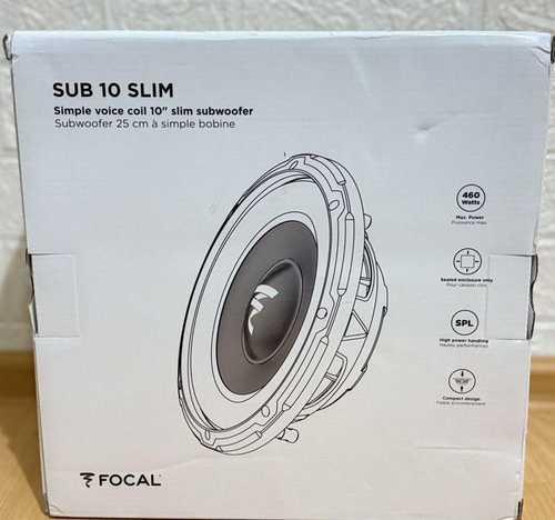 Сабвуфер focal 10 slim