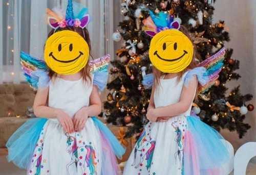 Нарядные платья для близняшек