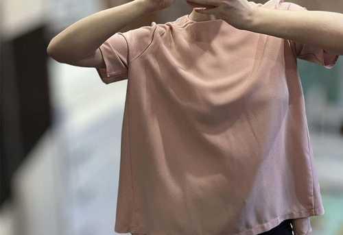 Блузка- футболка розовая М