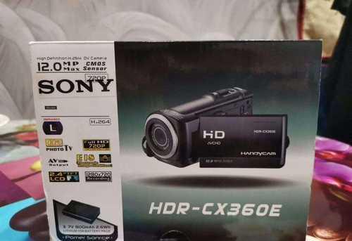 Видеокамера sony hdr-cx360E
