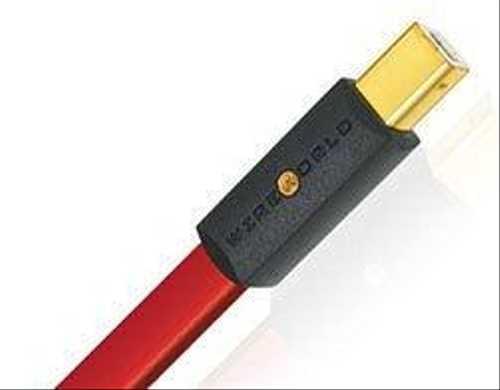 USB кабель тип A-B Flat Wireworld S2AB1.0M-8 1.0m