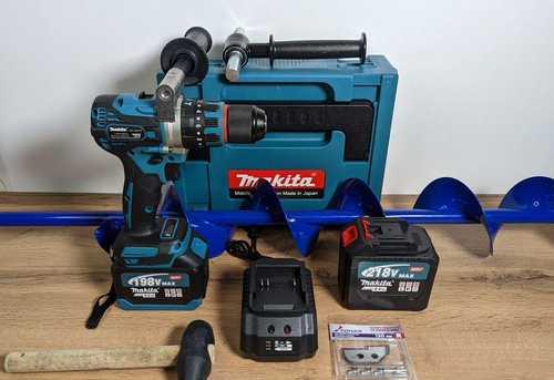 Мощный Шуруповерт Makita + Ледобур Шнек В3