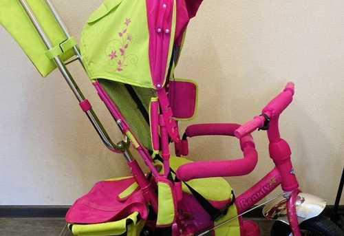 Прогулочная коляска трехколесная для девочек