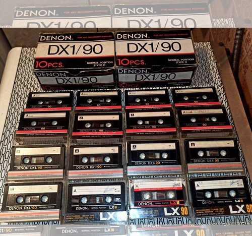 Аудиокассета Denon DX1 90 1981-83 Made in Japan