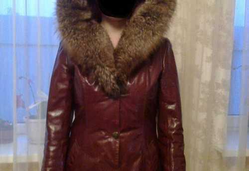 Продам кожаную куртку осень-зима