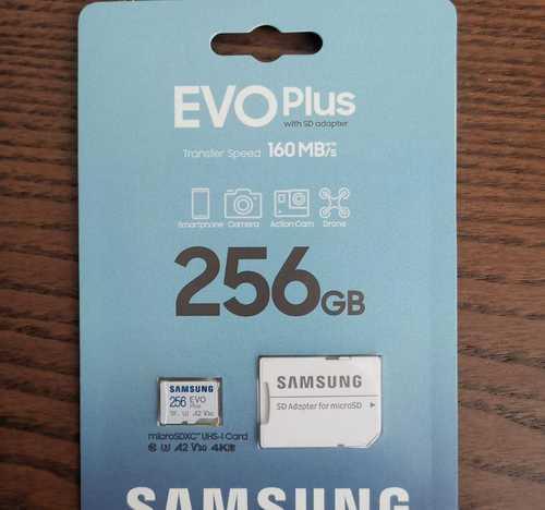 Карта памяти microsdxc Samsung Evo Plus 256GB