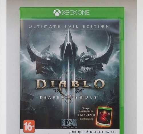 Diablo 3 Reaper souls xbox диск