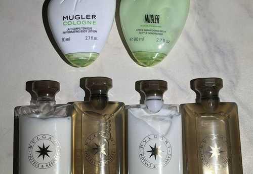 Тревел набор bvlgari,Mugler