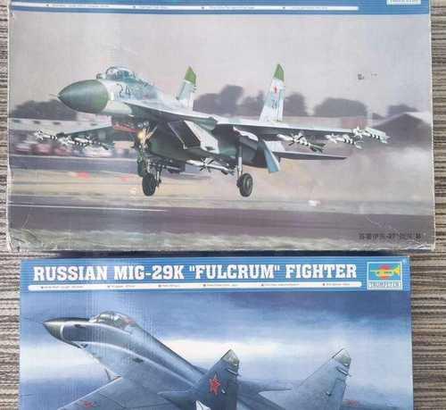 Сборная модель самолета 1/32 (су-27, миг-29 )