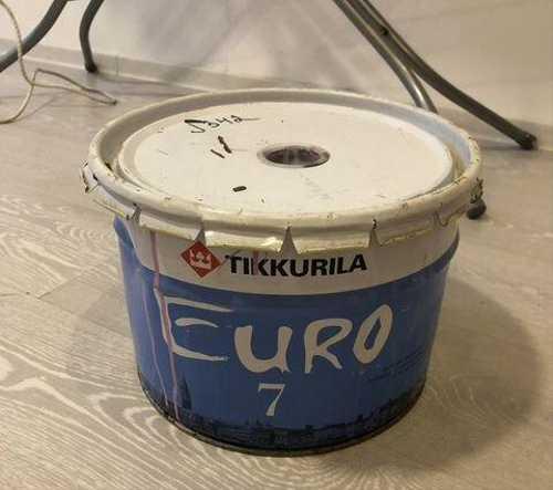 Краска Tikkurila Euro-7 латексная 9 л
