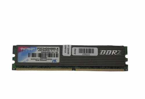 Модуль памяти dimm DDR2 2Gb PC-6400 Patriot PDC24G